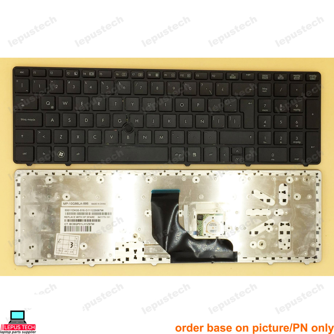 HP EliteBook 8560p 8570P 8560B 6560b 6565b Latin LA keyboard